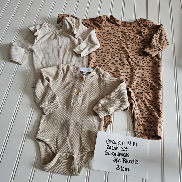 One Pieces | Grayson Mini Rachel Zoe Garaminals Tan And Brown Baby ...